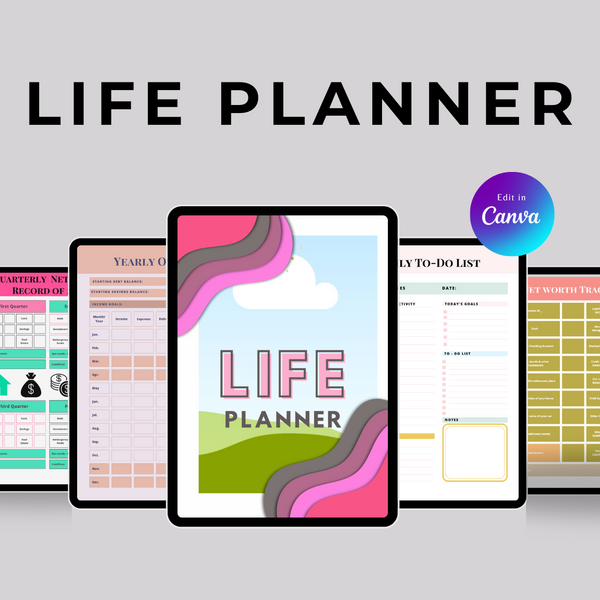 100+ LIFE PLANNER infographics/templates + Guide to using and monetizi ...
